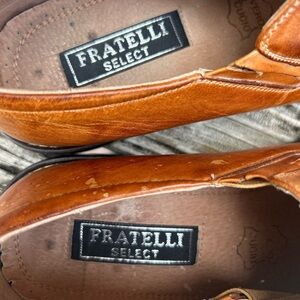Fratelli Select | Shoes | Fratelli Select Brown Leather Slipon Square ...